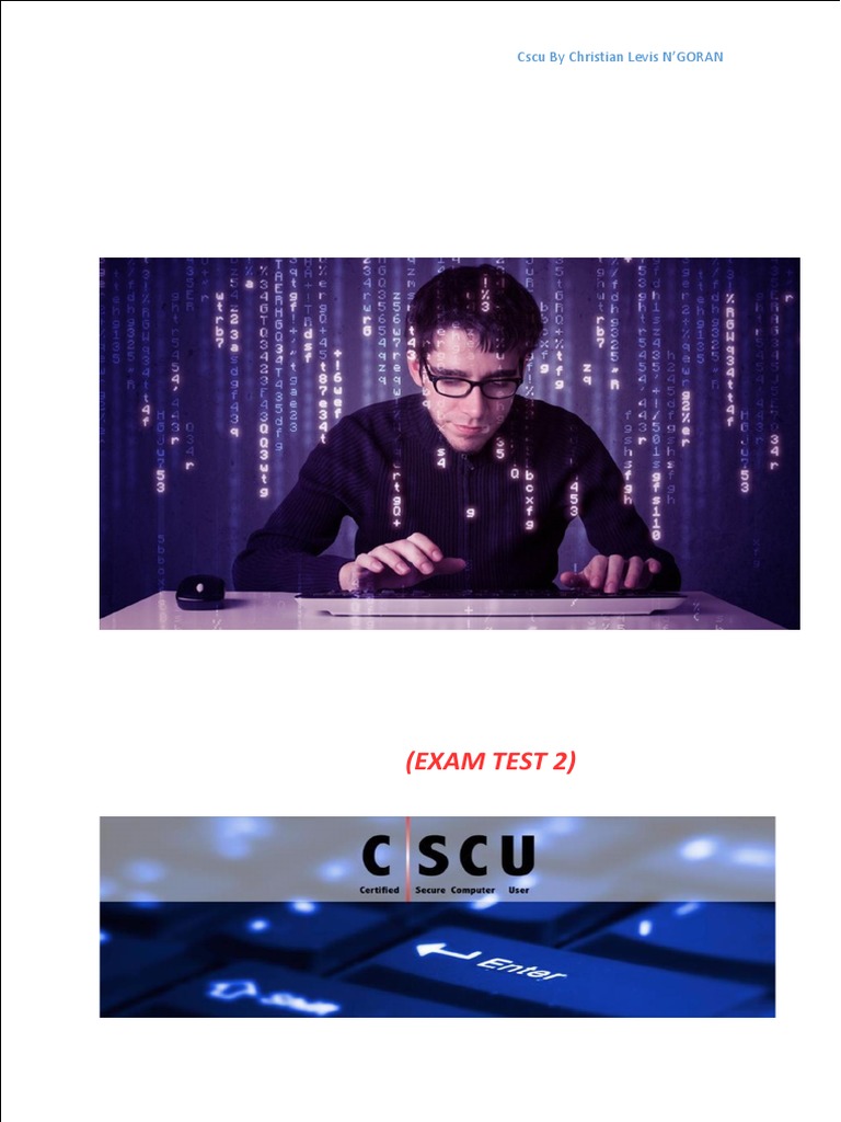 Exam Test Csu | PDF | Public Key Cryptography | Http Cookie