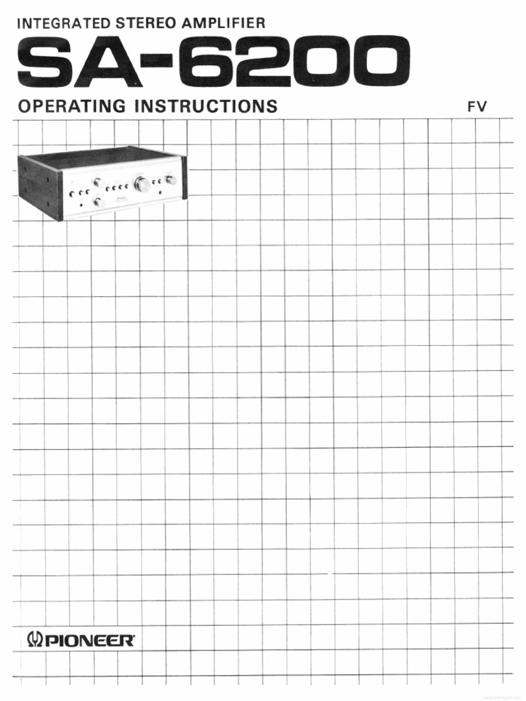 Hfe Pioneer Sa-6200 en | PDF