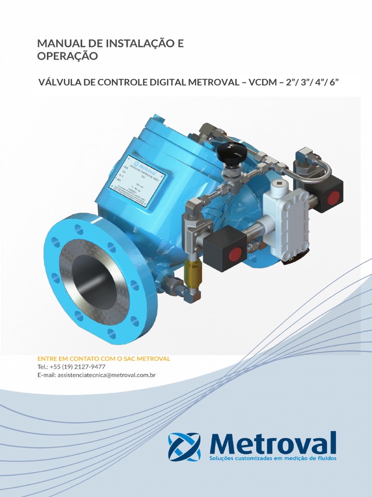 Manual da Válvula de Controle Digital VCDM | PDF | Válvula | Eletrônicos