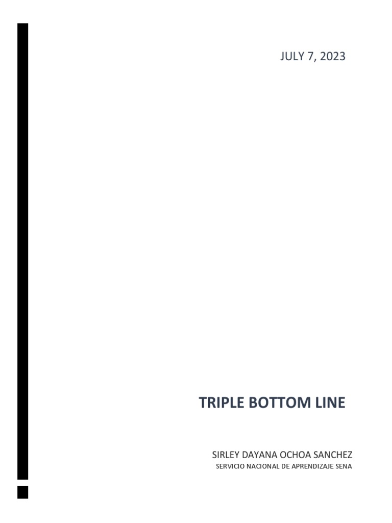 Natura S.A.S Triple Bottom Line | PDF | Business