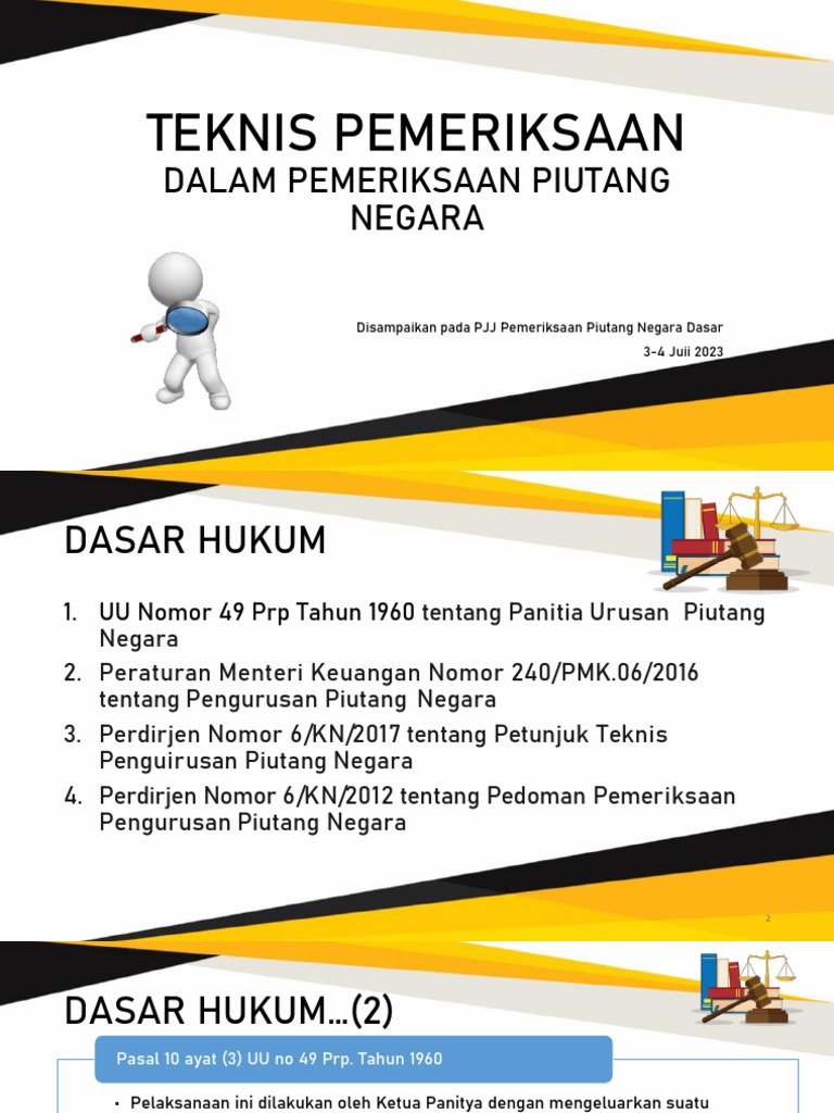 Teknis Pemeriksaan PN | PDF | Bisnis | Pengelolaan Keuangan & Uang