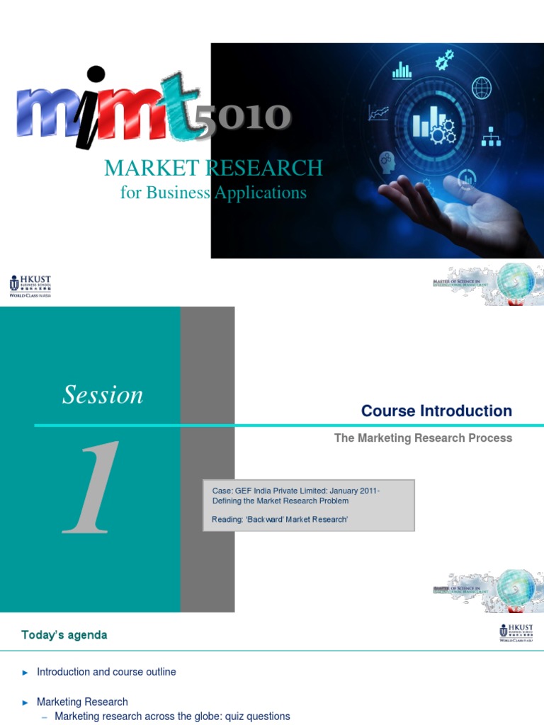 Market Research Course Overview | PDF | Marketing Research | Data Analysis