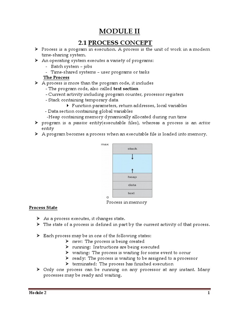 Module Ii Ktu Download Free Pdf Scheduling Computing Process Computing 