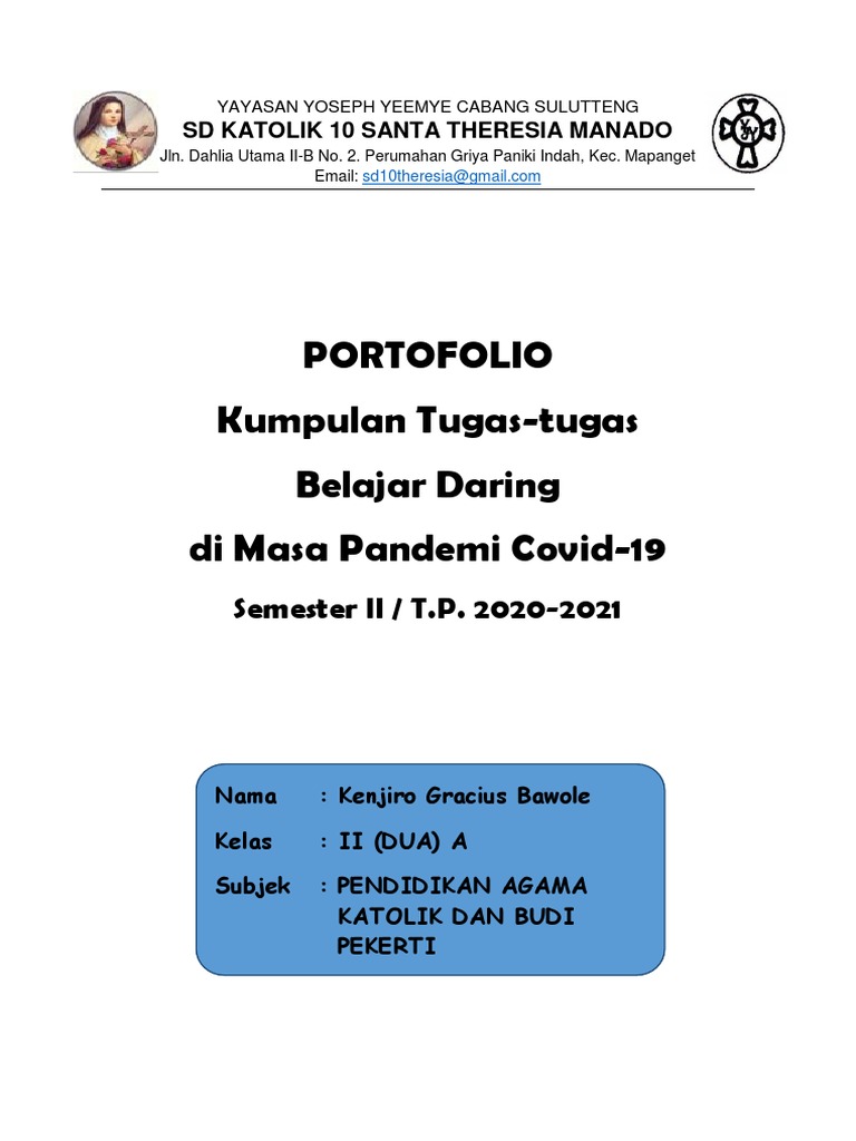 Portofolio Tugas Belajar Daring SD 10 | PDF | Kesehatan Holistik