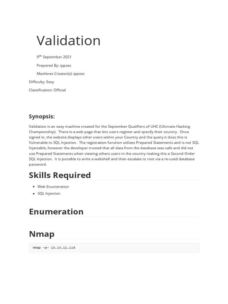 382-Validation HTB Official Writeup Tamarisk | PDF | Http Cookie ... 382-Validation HTB Official Writeup Tamarisk | PDF | Http Cookie ...