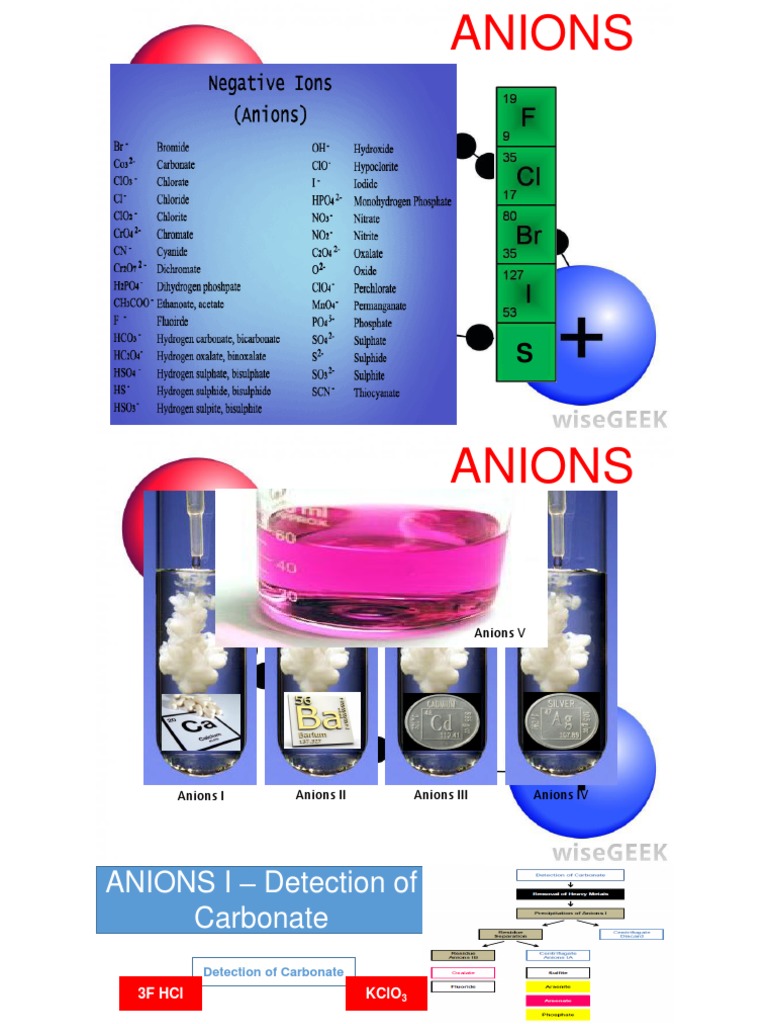 ESGilreath (1954) Anion Groups 1 To 5 | PDF | Sulfate | Calcium