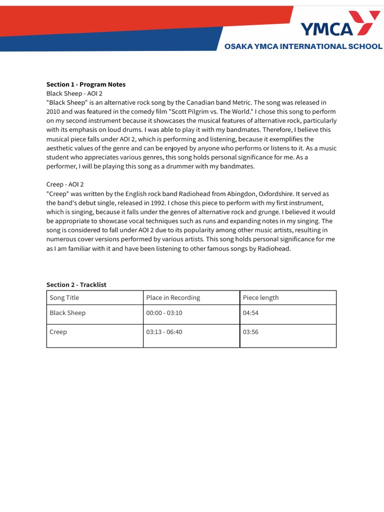 KD Gayatao Presenting Music - Summative Assessment II | PDF | Rock ...