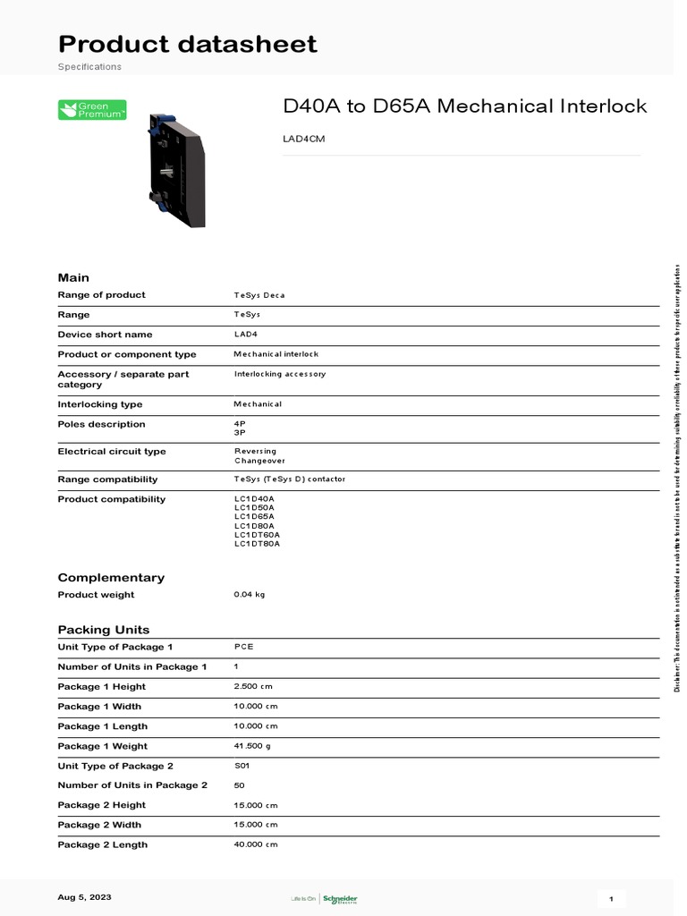 TeSys Island - LAD4CM | PDF | Materials
