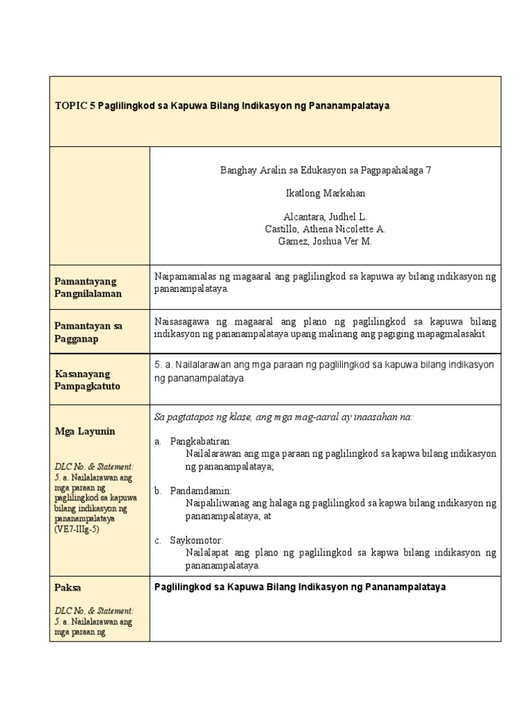 Topic 5: Paglilingkod Sa Kapuwa Bilang Indikasyon NG Pananampalataya | PDF