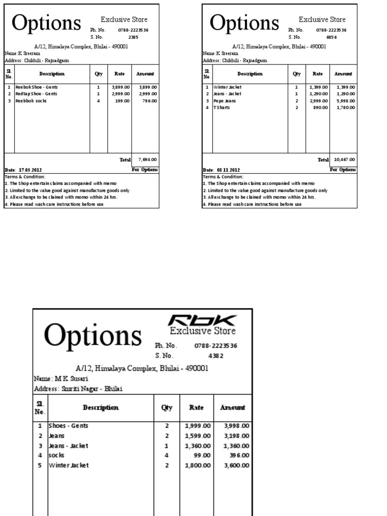 Bill xlsx111 - Attire Bill-1 | PDF | Consumer Goods | Fashion