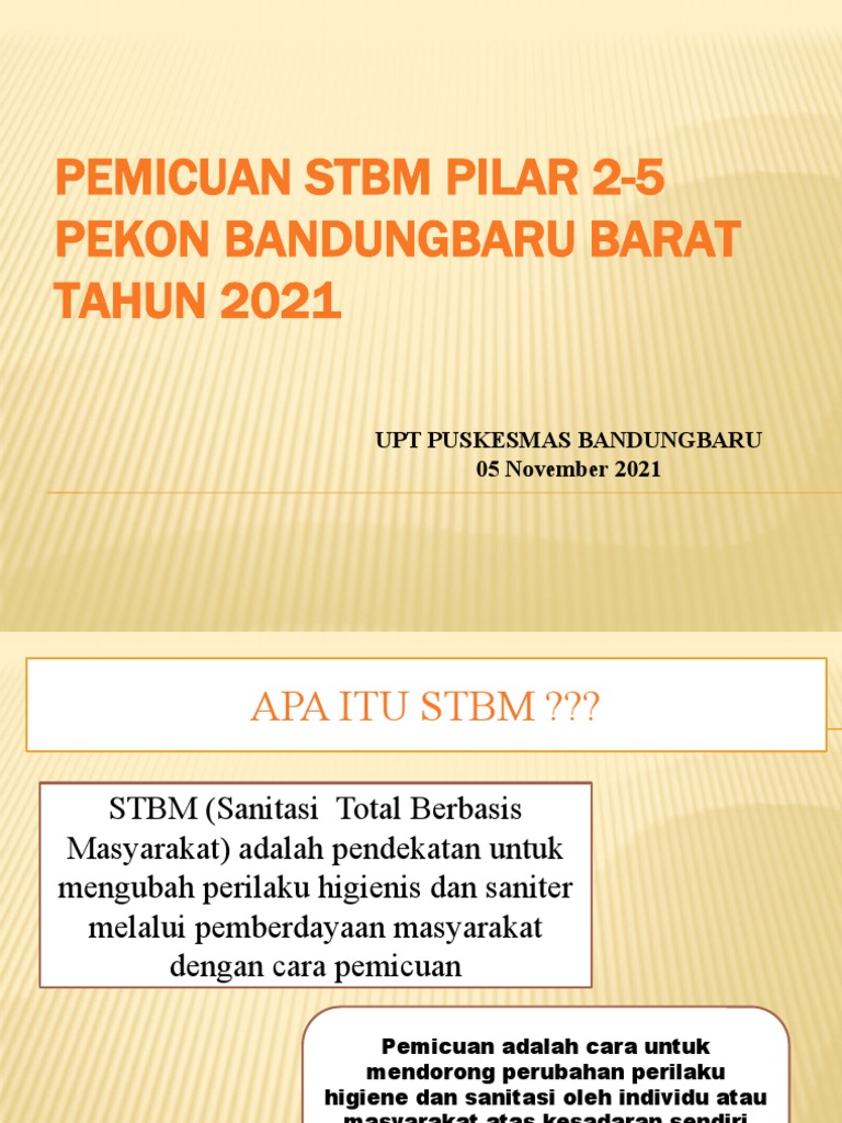 Pemicuan STBM Pilar 2-5 | PDF