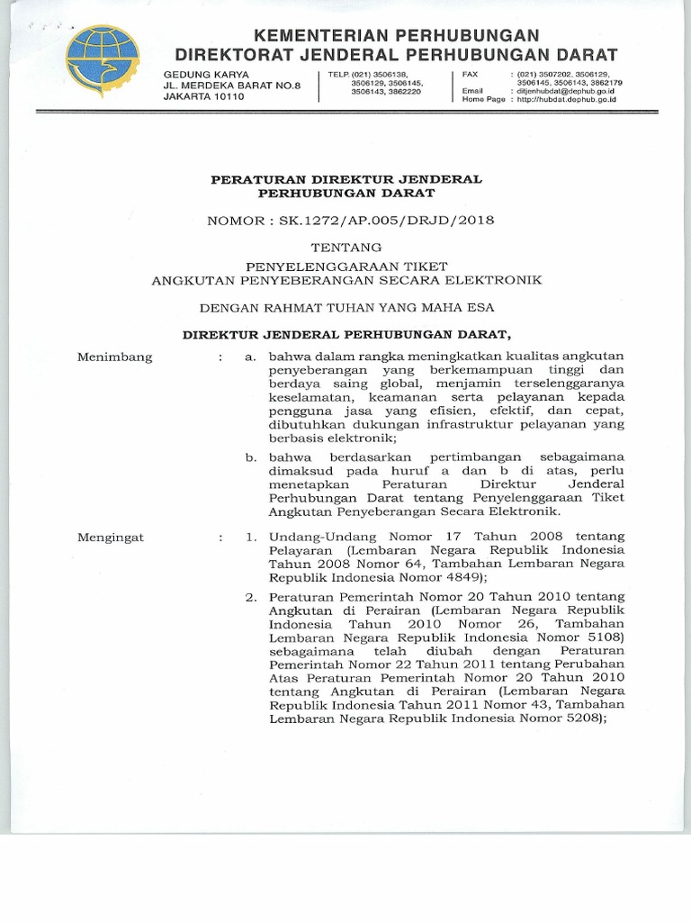 Perdirjen SK 1272 | PDF