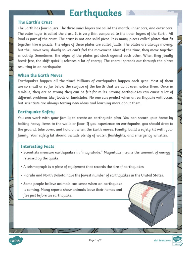 Earthquake | PDF | Earthquakes | Plate Tectonics