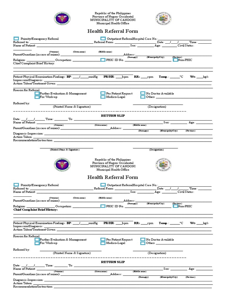 Referral Form | Download Free PDF | Patient | Medical Specialties
