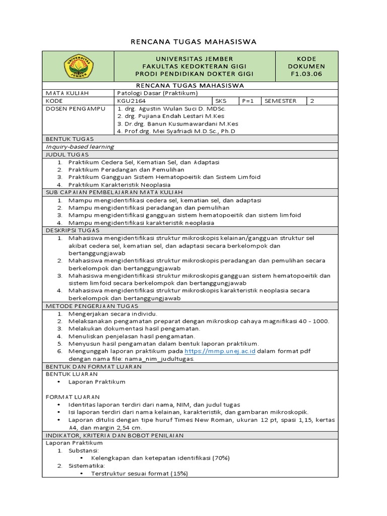 Patdas - RTM Laporan Praktikum - Form PP 04-2 | PDF