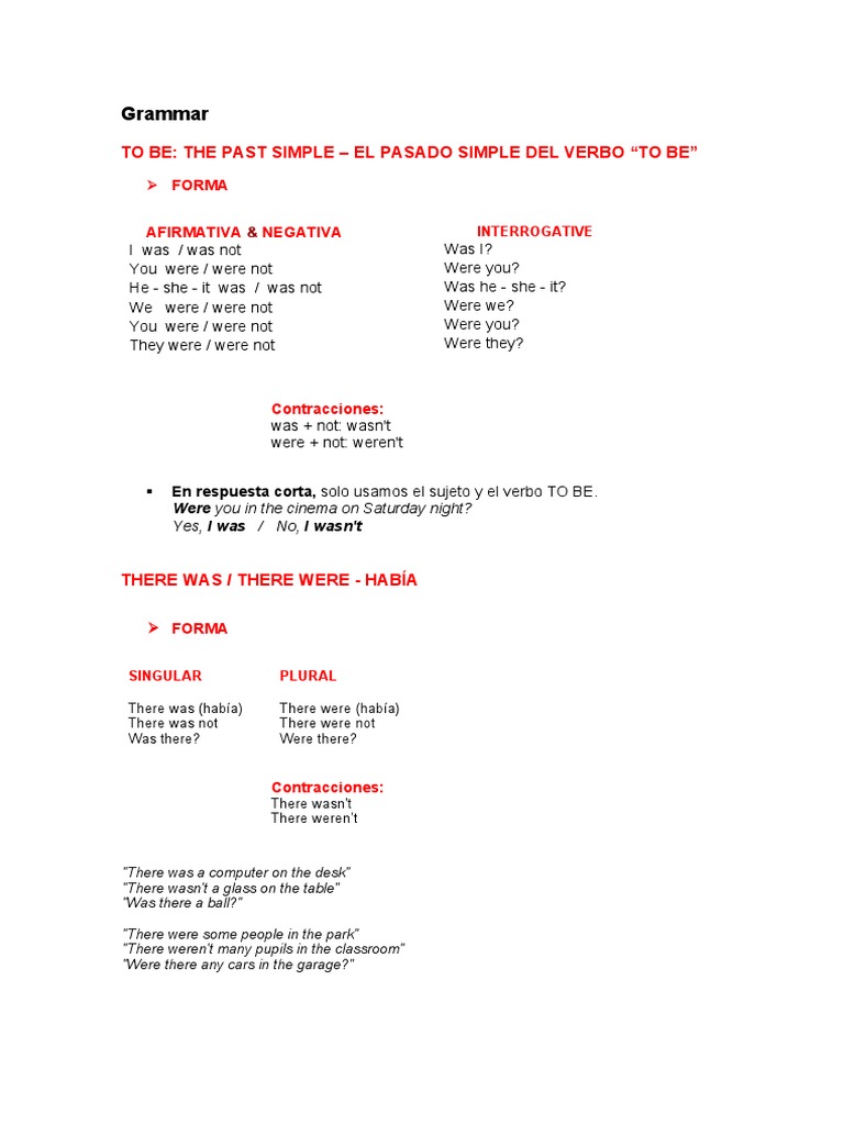Grammar - Simple Past Tense | Download Free PDF | Language Families ...