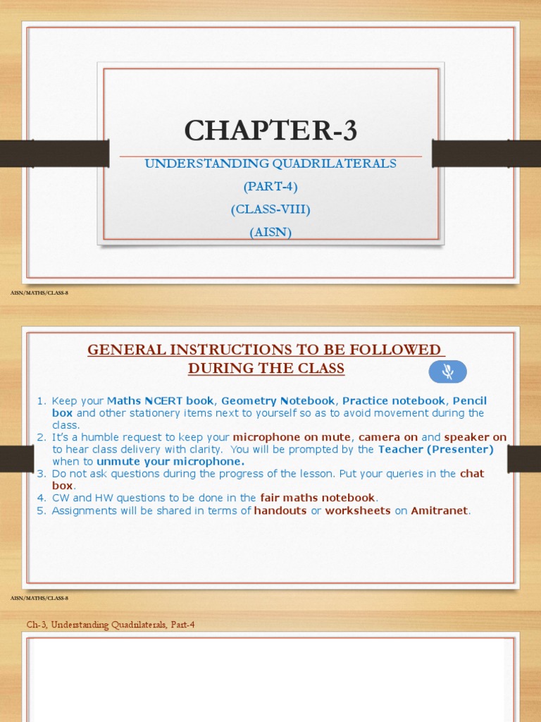 Understanding Quadrilaterals-4 | PDF | Rectangle | Perpendicular