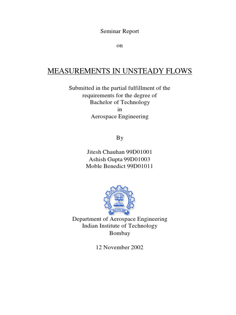 Flow Measurements Report | PDF | Flow Measurement | Measuring Instrument