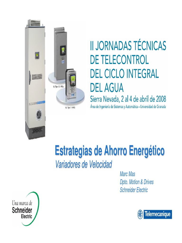Schneider-Electric - Estrategias de Ahorro Energético en Variadores de Velocidad | PDF | Energia ...