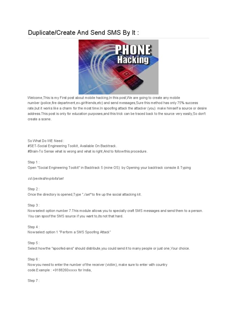 Duplicate Sms Send | PDF