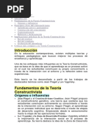 Teoría Constructivista - Aprendizaje Significativo | PDF | Constructivismo (filosofía de la ...