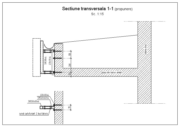 Propunere Structura Metalica Suport Panou Publicitar | PDF
