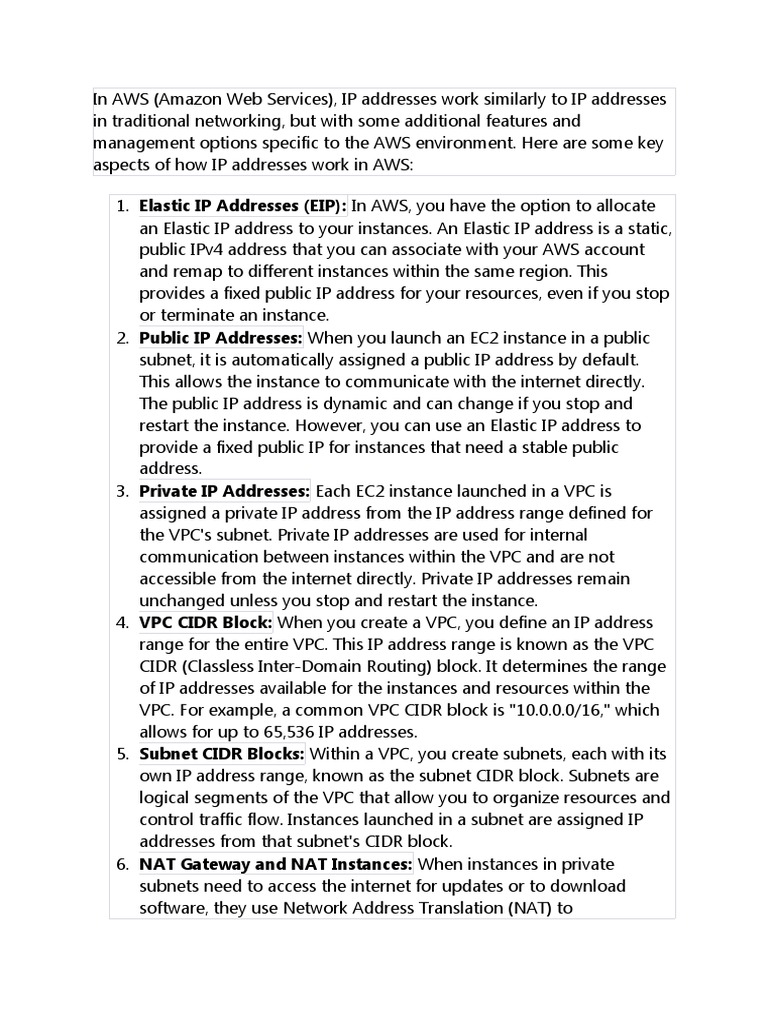 IP Adressses Use Cases | PDF | Ip Address | I Pv6