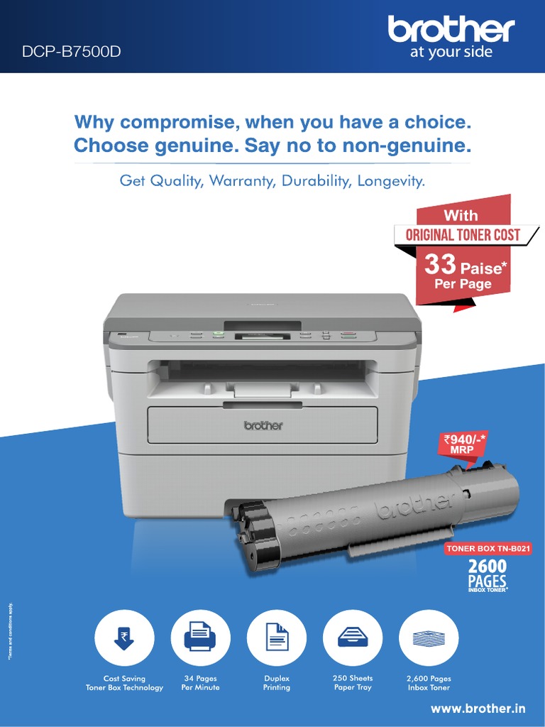 Brother DCP b7500d Datasheet | PDF | Computing | Software