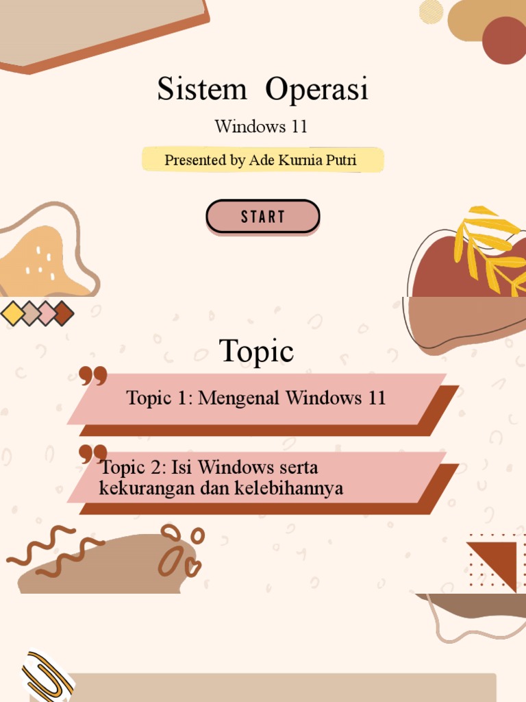 Sistem Operasi: Windows 11 | PDF