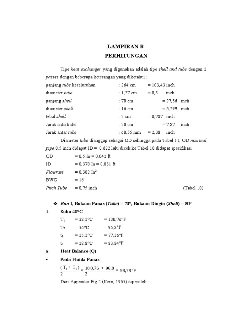 Lampiran B Perpindahan Panas | PDF | Sains & Matematika
