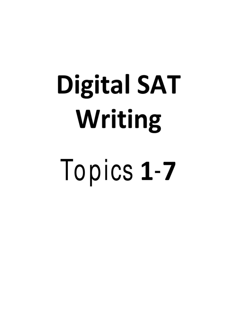 Digital SAT Writing Practice Guide | PDF | Comma