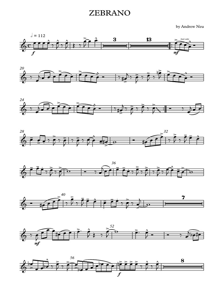 Zebrano - Alto 1 | PDF