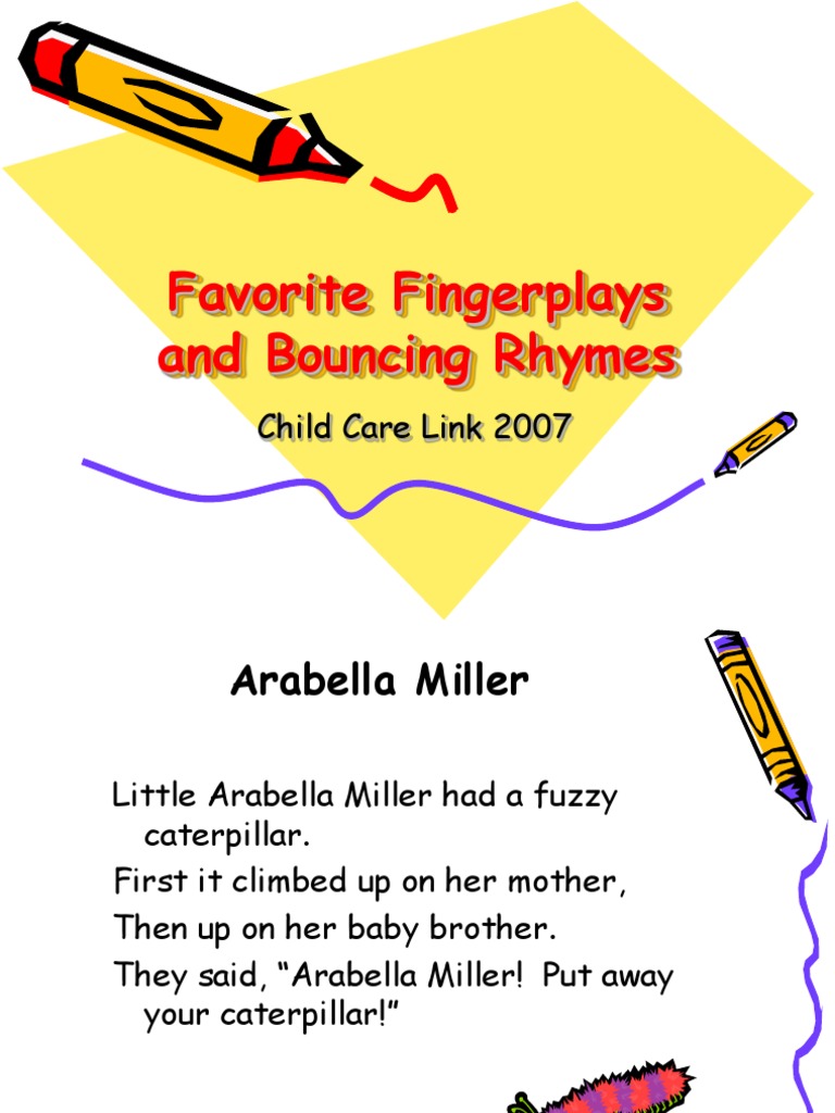 Fingerplays and Rhymes to Engage Young Children | PDF | Beehive | Leisure