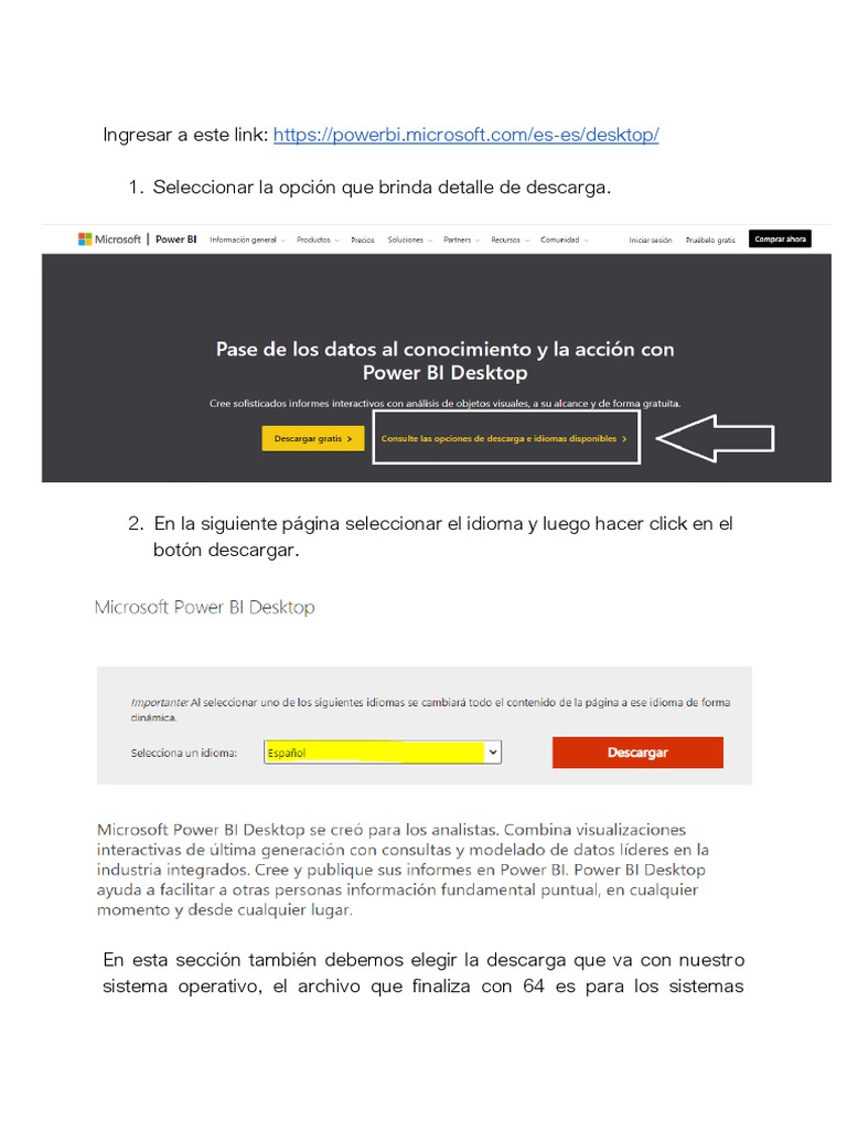 Instructivo de Instalación Power BI | PDF | Computadoras