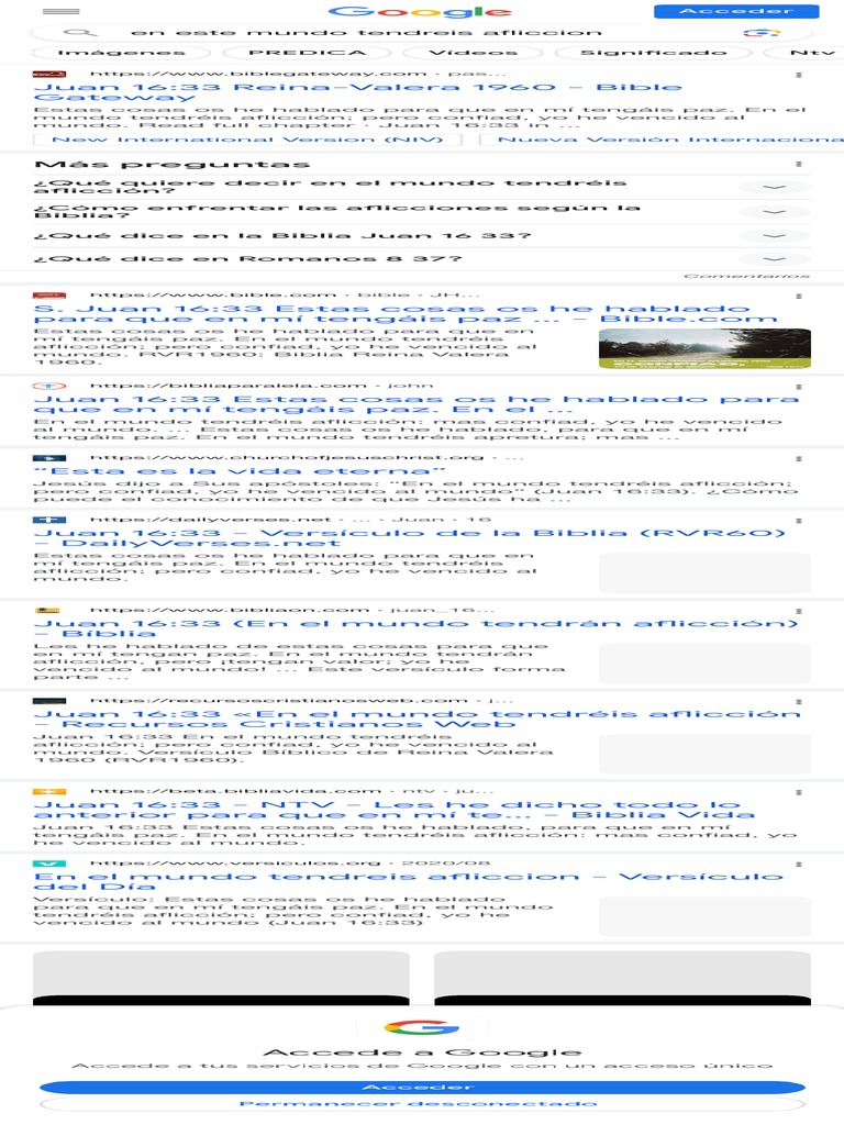 En Este Mundo Tendreis Afliccion - Buscar Con Google | PDF | Religiones ...