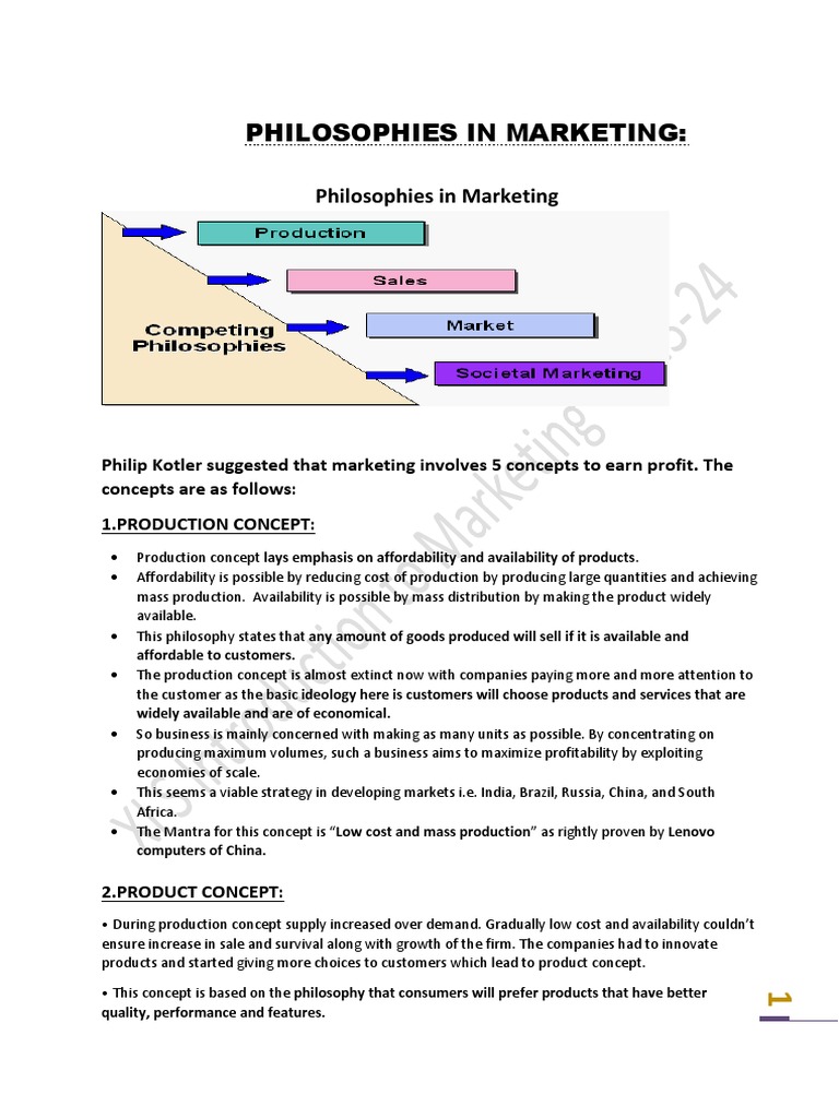 Introduction To Marketing-1 | PDF