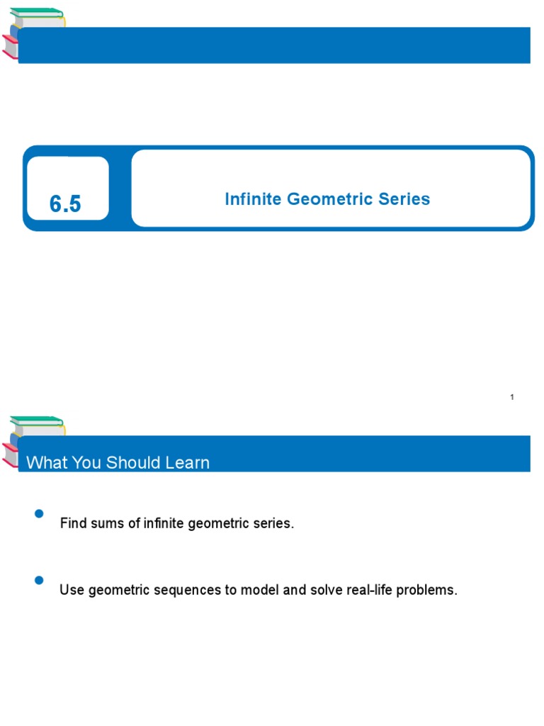 Infinite Geometric Series | PDF