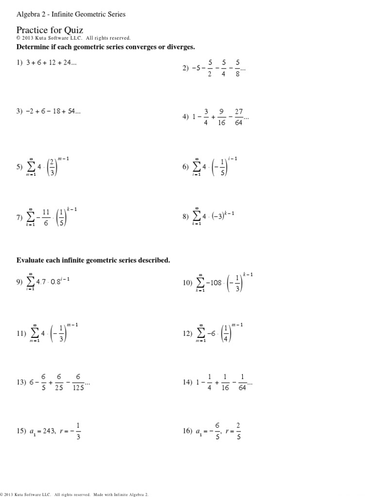 Infinite Geometric Series | PDF | Decimal | Abstract Algebra