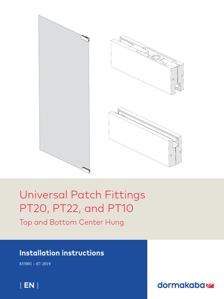 Universal Patch Fittings Pt10!20!22 0719 PDF | PDF | Door | Screw