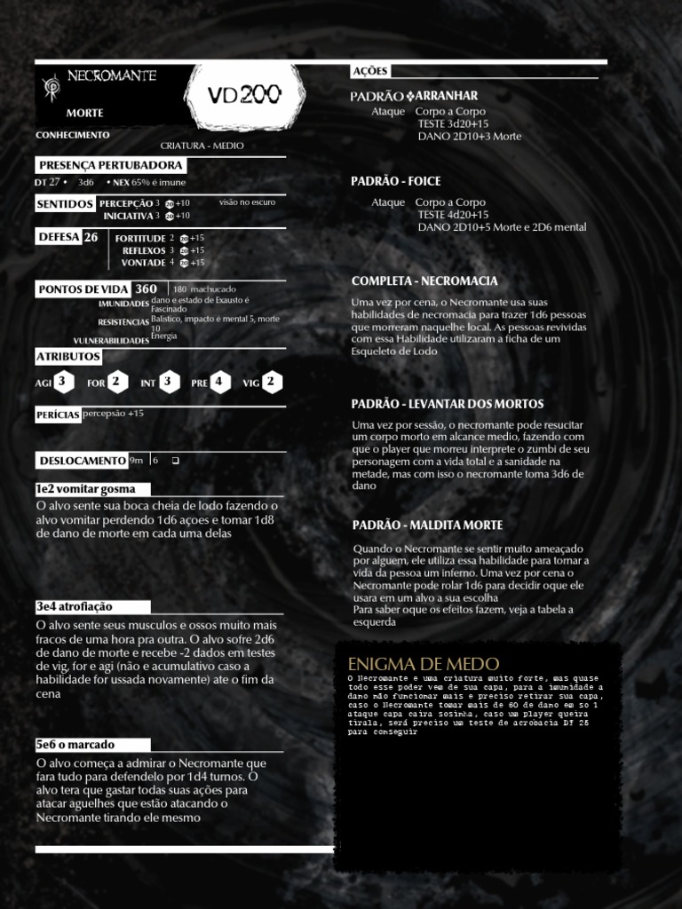 Habilidades e Estratégias do Necromante | PDF | Morte