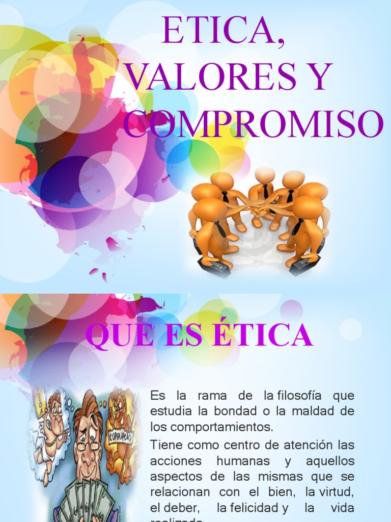 Presentacion de Etica, Valores y Compromiso | PDF