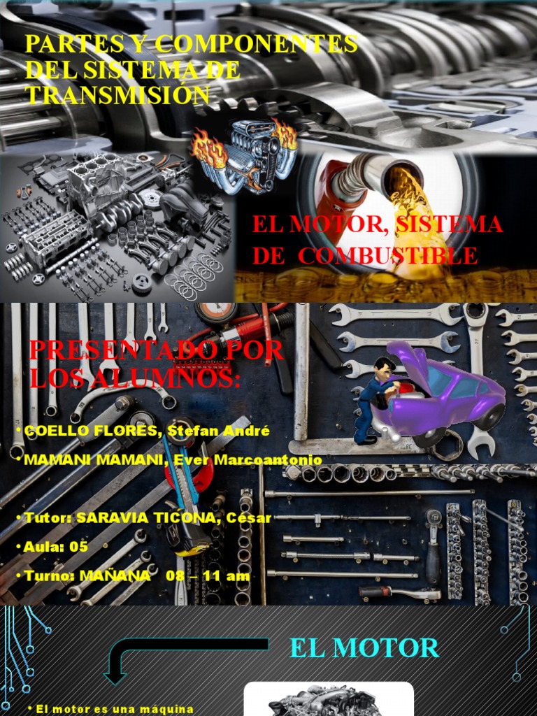 Partes y Componentes Del Sistema de Transmisión 1 | PDF | Motores ...