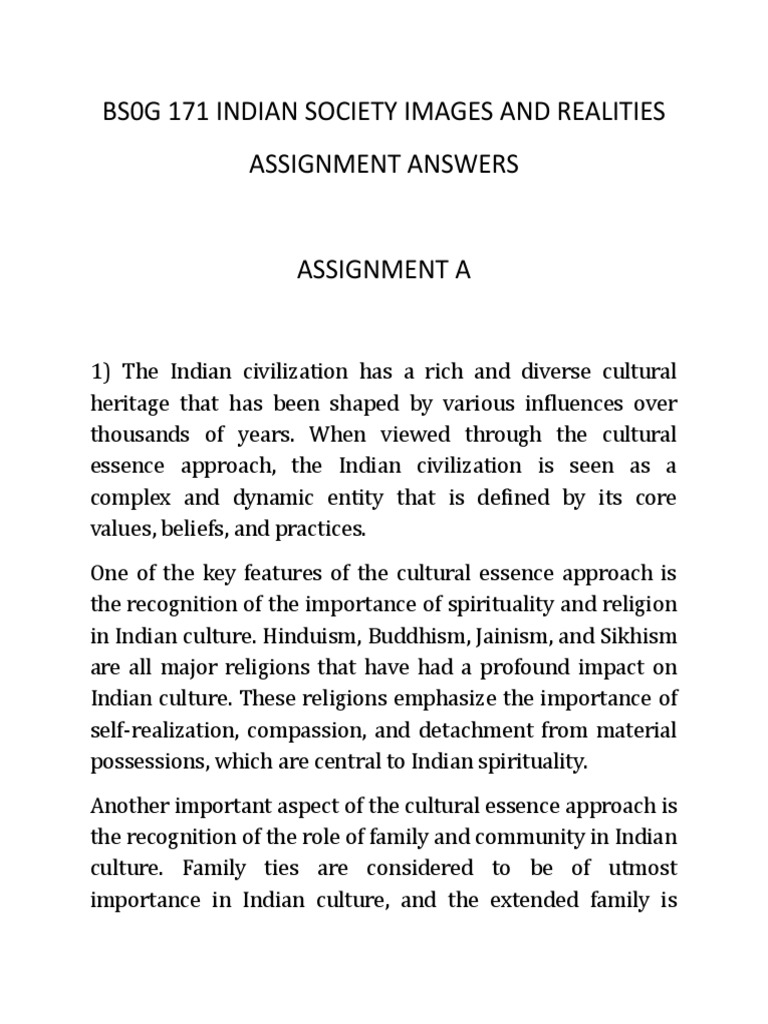 BS0G 171 Indian Society Images and Realities | PDF | Pastoralism ... BS0G 171 Indian Society Images and Realities | PDF | Pastoralism ...
