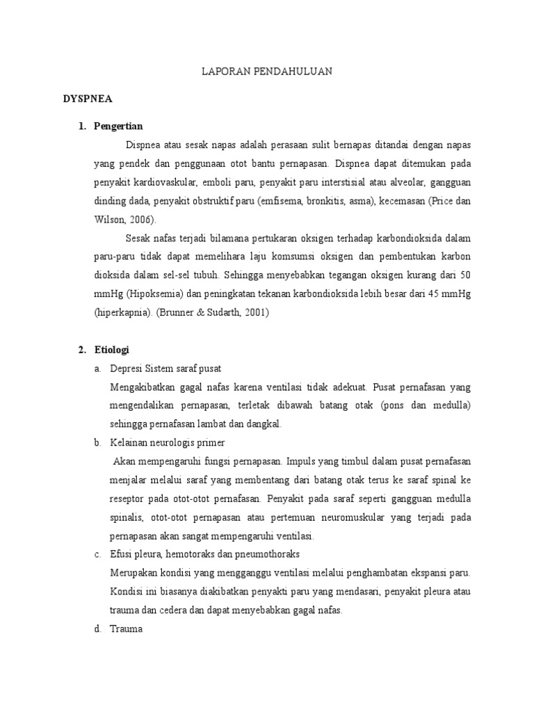 LP DYSPNEA Docx | PDF