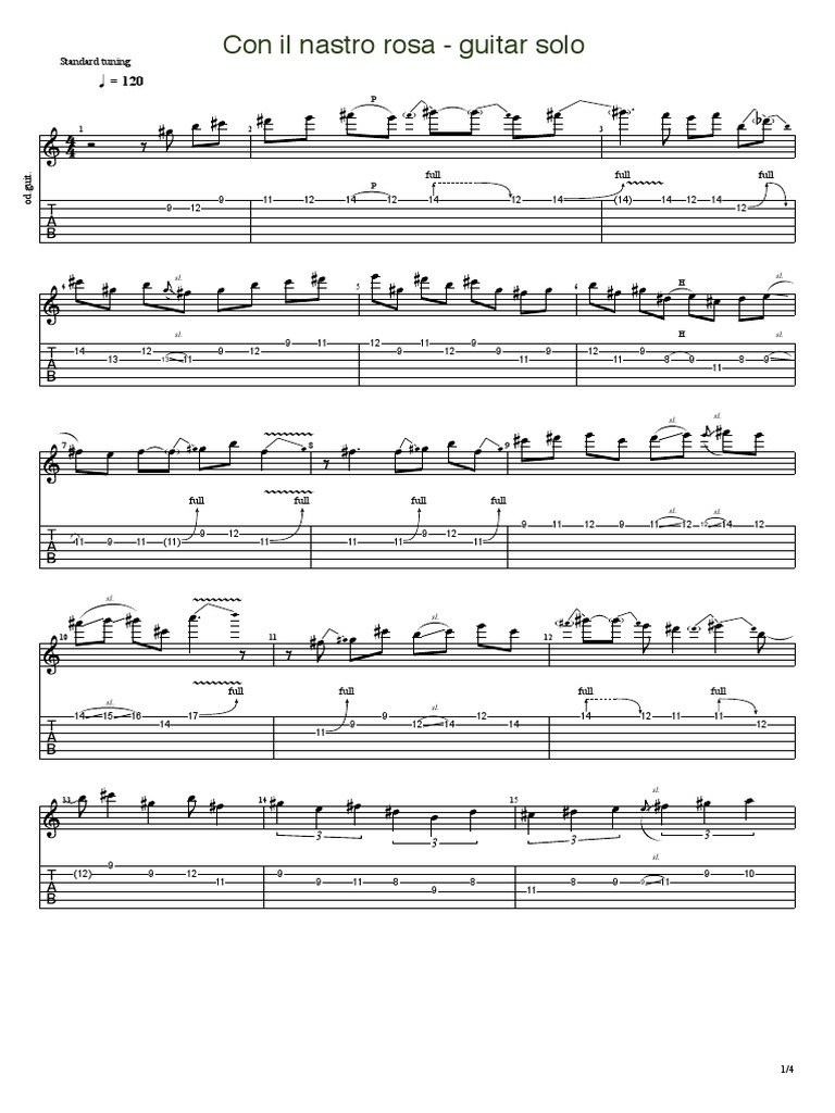 Il Nastro Rosa Solo | PDF | Guitar Family Instruments | Irish Musical ...