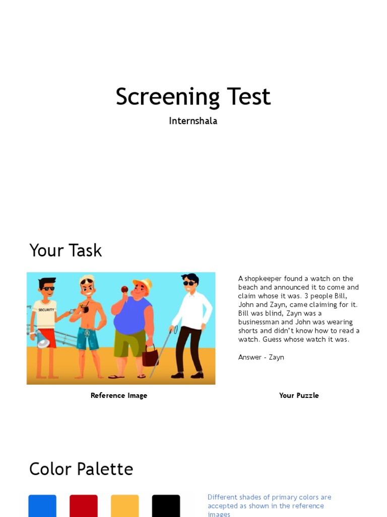 Screening Test | PDF