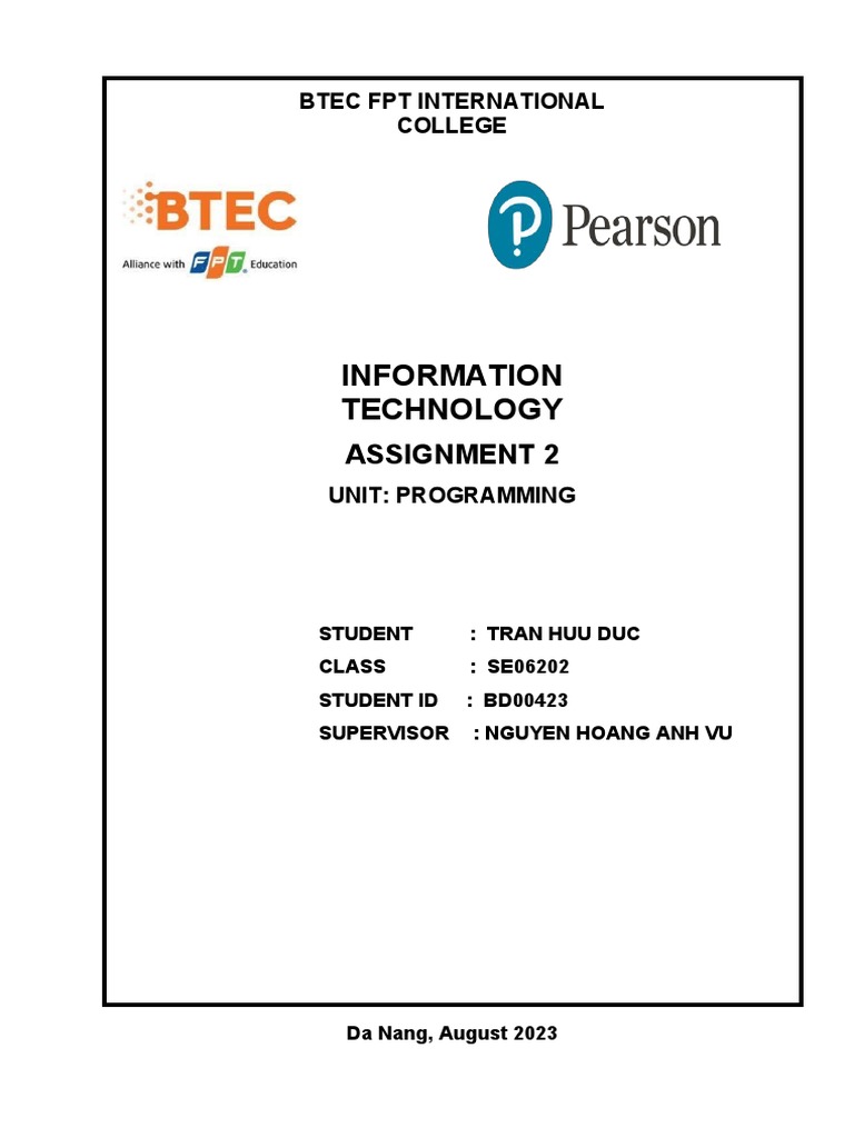 Trần Hữu Đức ASM2 Programming 2023 | Download Free PDF | Inheritance ... Trần Hữu Đức ASM2 Programming 2023 | Download Free PDF | Inheritance ...