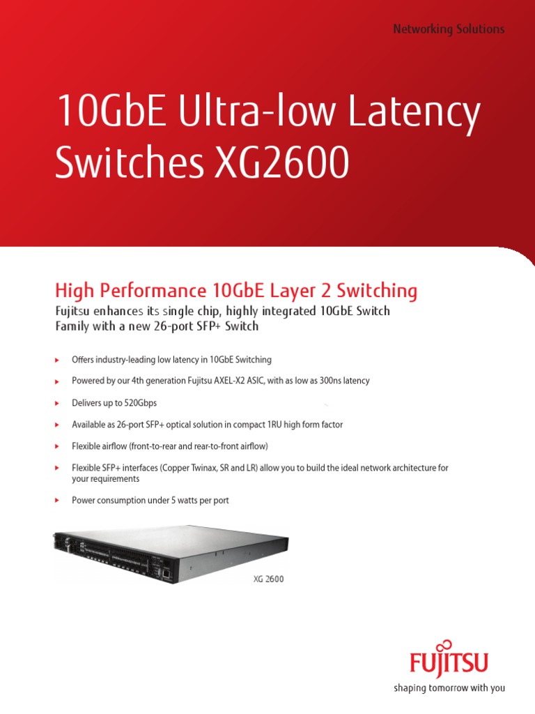 xg2600 Datasheet Final | PDF | Network Switch | Networking Standards