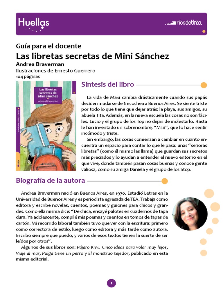 Guia Docente Las Libretas Secretas de Mini Sanchez | PDF | Experiencia