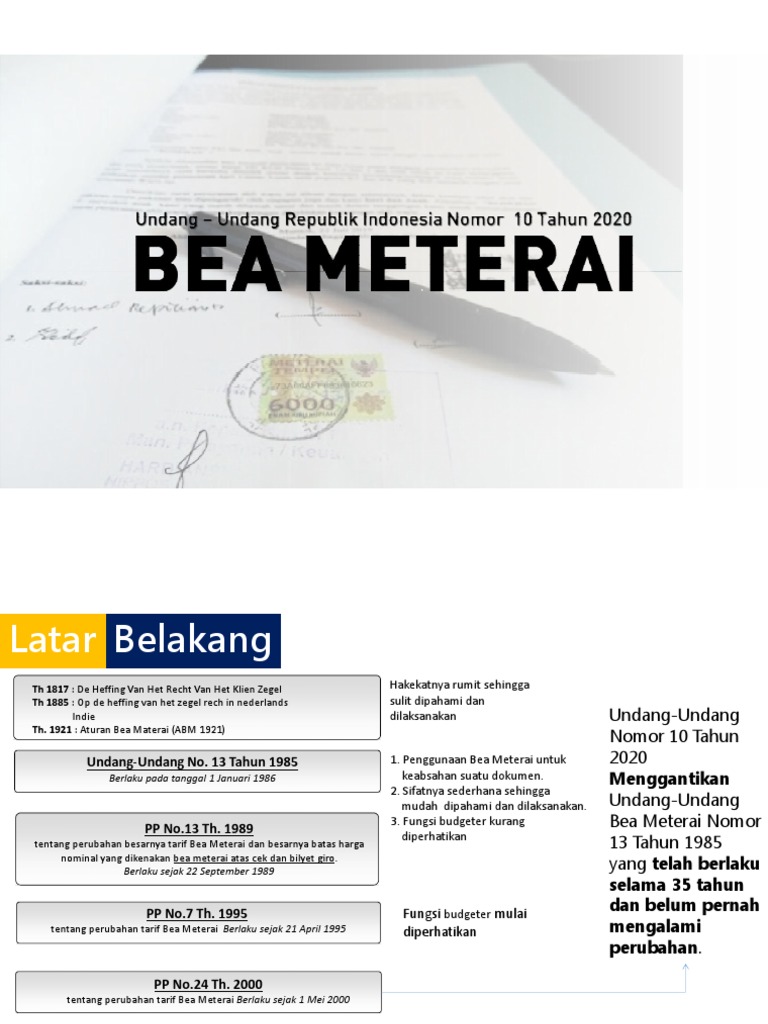 PTM 11 Bea Meterai (Read-Only) | PDF